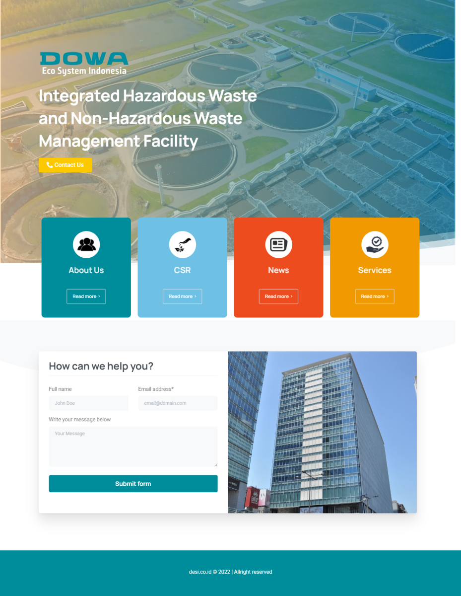 Landing Page Dowa Eco Sytem Indonesia 1 – Masansoft
